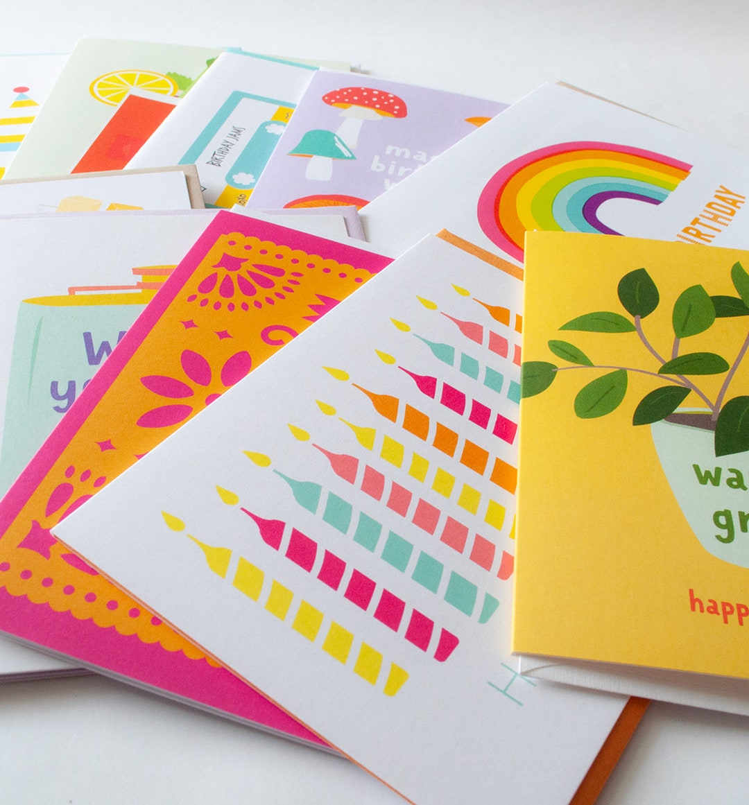 Greeting Card Grab Bag: 10 Assorted Occasion Cards - Etsy