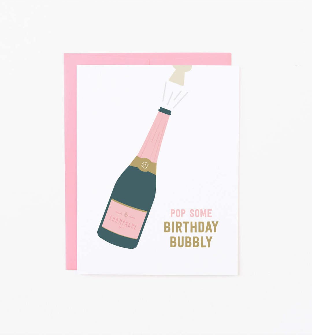 Birthday Card Birthday Bubbly Greeting Card Champagne Celebration - Etsy