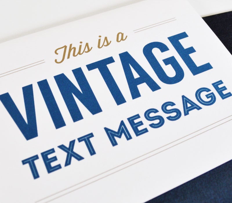Vintage Text Message All Occasion Greeting Card Box Set of - Etsy