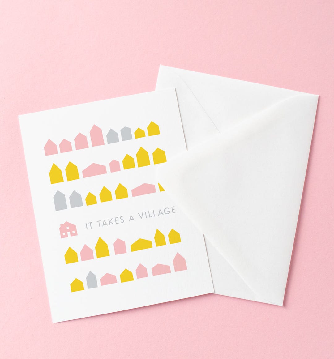 It Takes A Village All Occasion Greeting Card Community Card Thank You ...