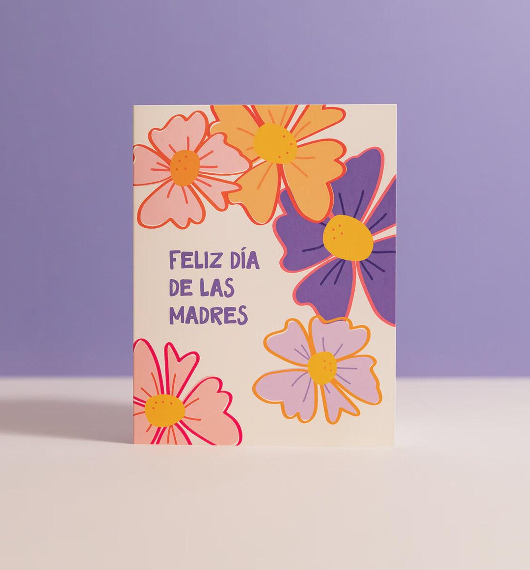 Feliz Día De Las Madres Spanish Greeting Card | Happy Mother's Day ...