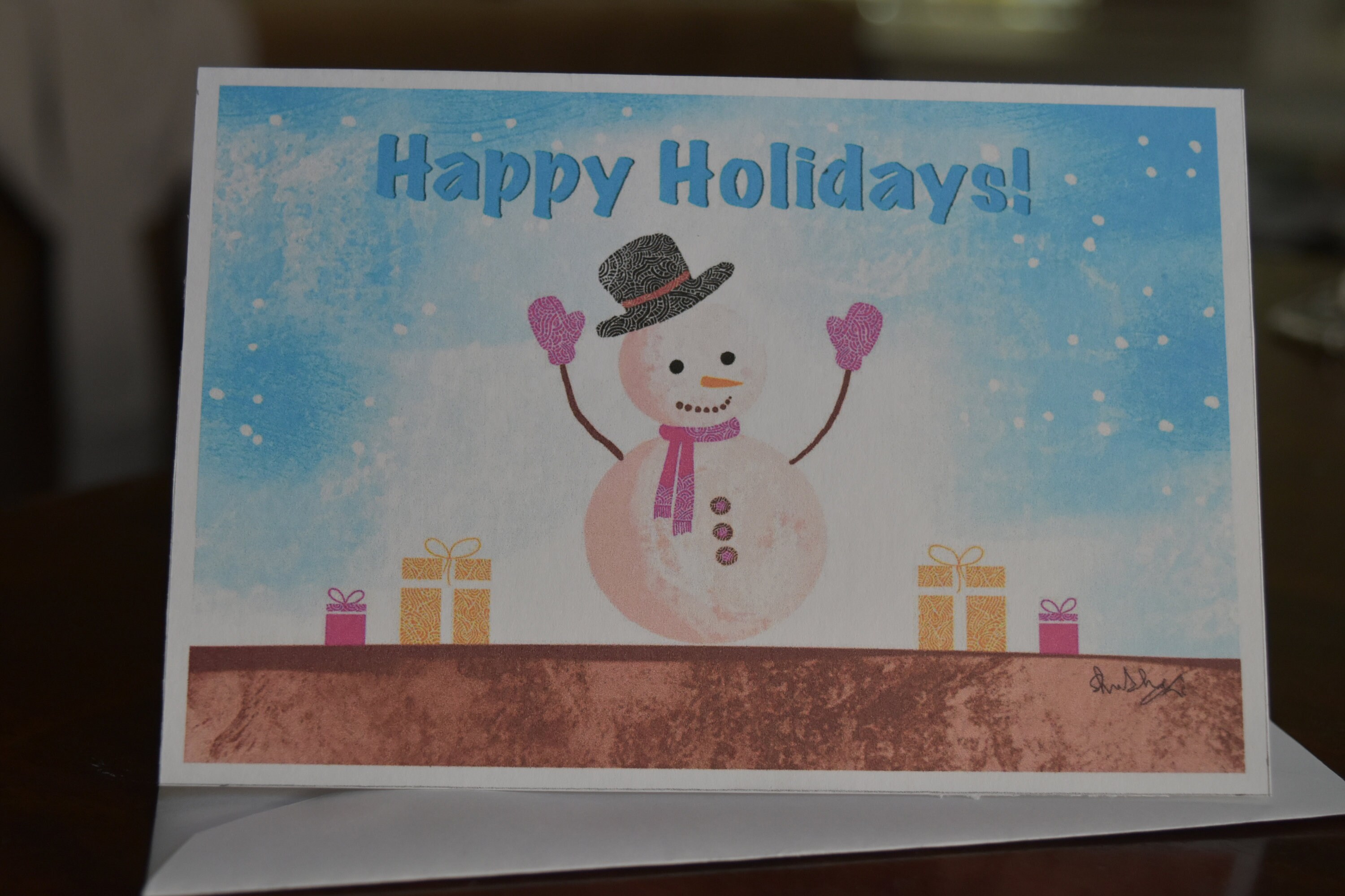Snowman Greeting Card, Cute Christmas Card - Etsy