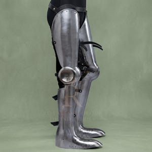 Handmade Titanium Steel Knight Leg Armor: Full Greaves Protection for ...