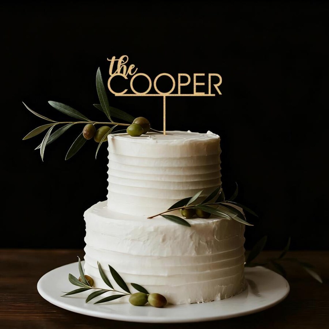 Custom Wood Cake Topper: Rustic Wedding, Birthday, Anniversary - Etsy