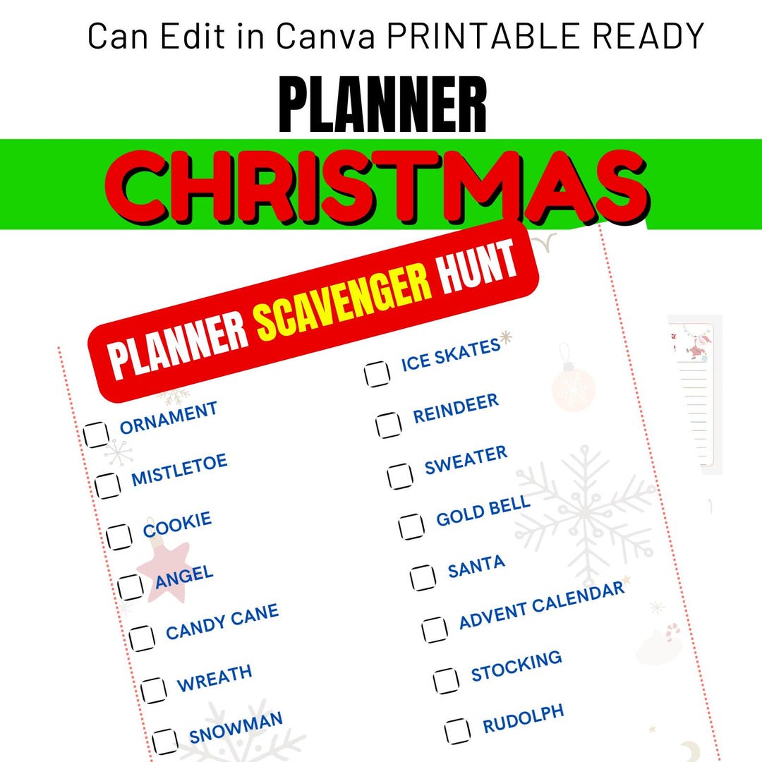 Planificador navideño imprimible 2026 / Hojas de planificación y ...