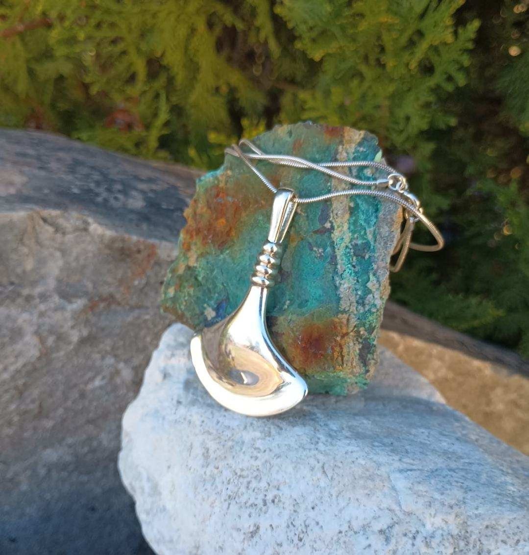 ROBERT LEE MORIS Sterling Silver Pendant & Snake Chain, Rlm Studio 925 ...