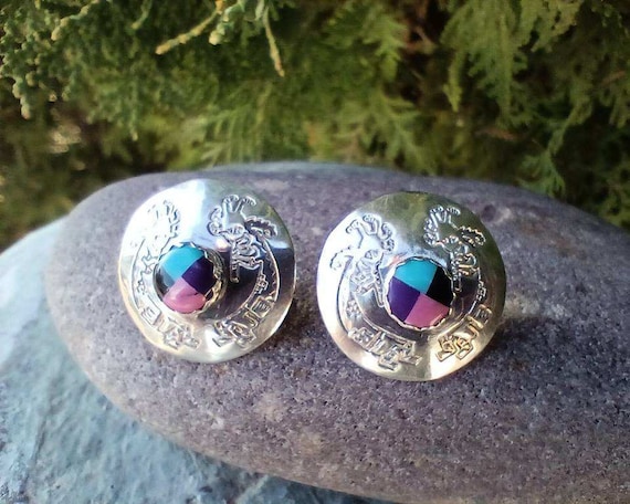 Stamped concho style native - Gem Stamped concho style native - Gem