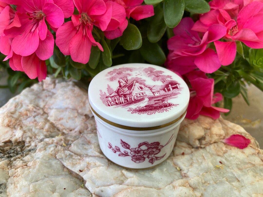 Spode Trinket Box, Pink Floral Country Cottage Farmhouse jewelry ...