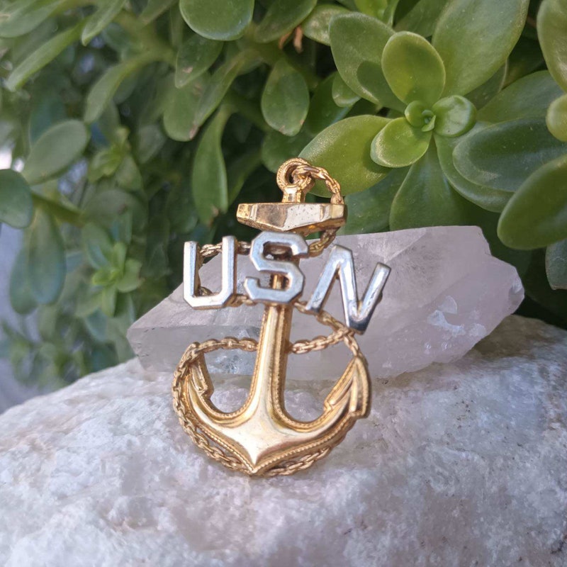 Navy Pin - Etsy
