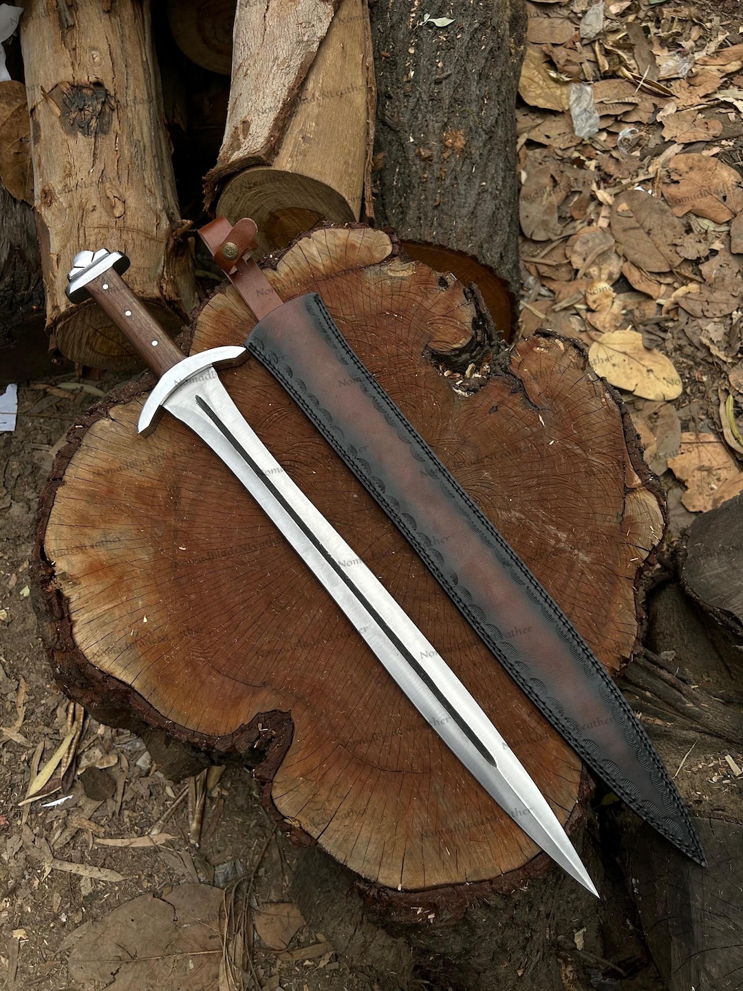 Handmade Viking Short Sword | Roman Gladius Style Blade | High Carbon ...