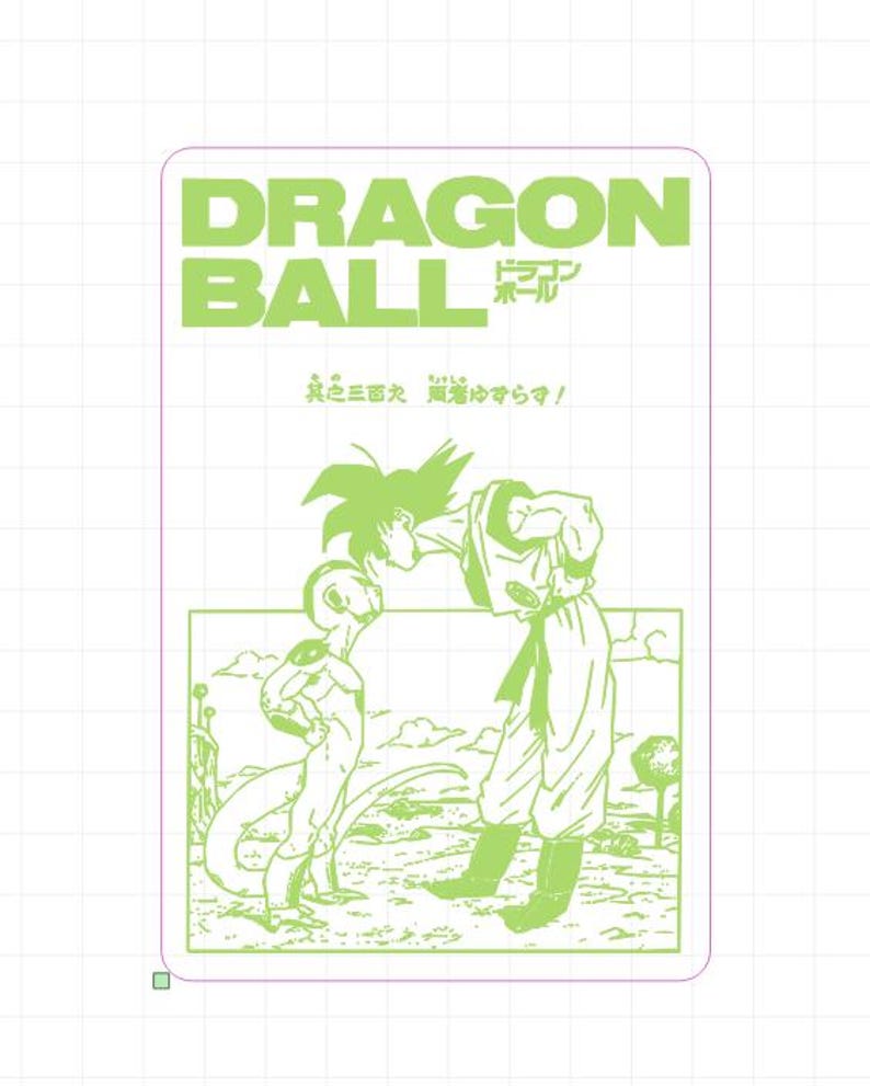 Dragonball Goku & Frieza Line Art SVG - Etsy Australia