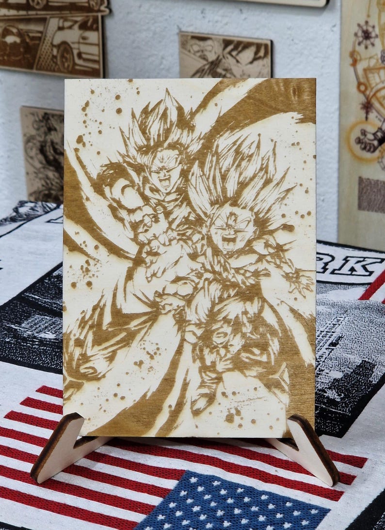 Fanart Goku SSJ3 SVG Laser Cut - Etsy