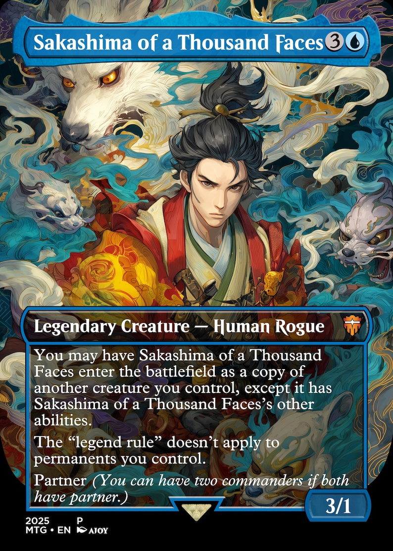 Sakashima of a Thousand Faces Anime Art FOIL Proxy Card - Etsy