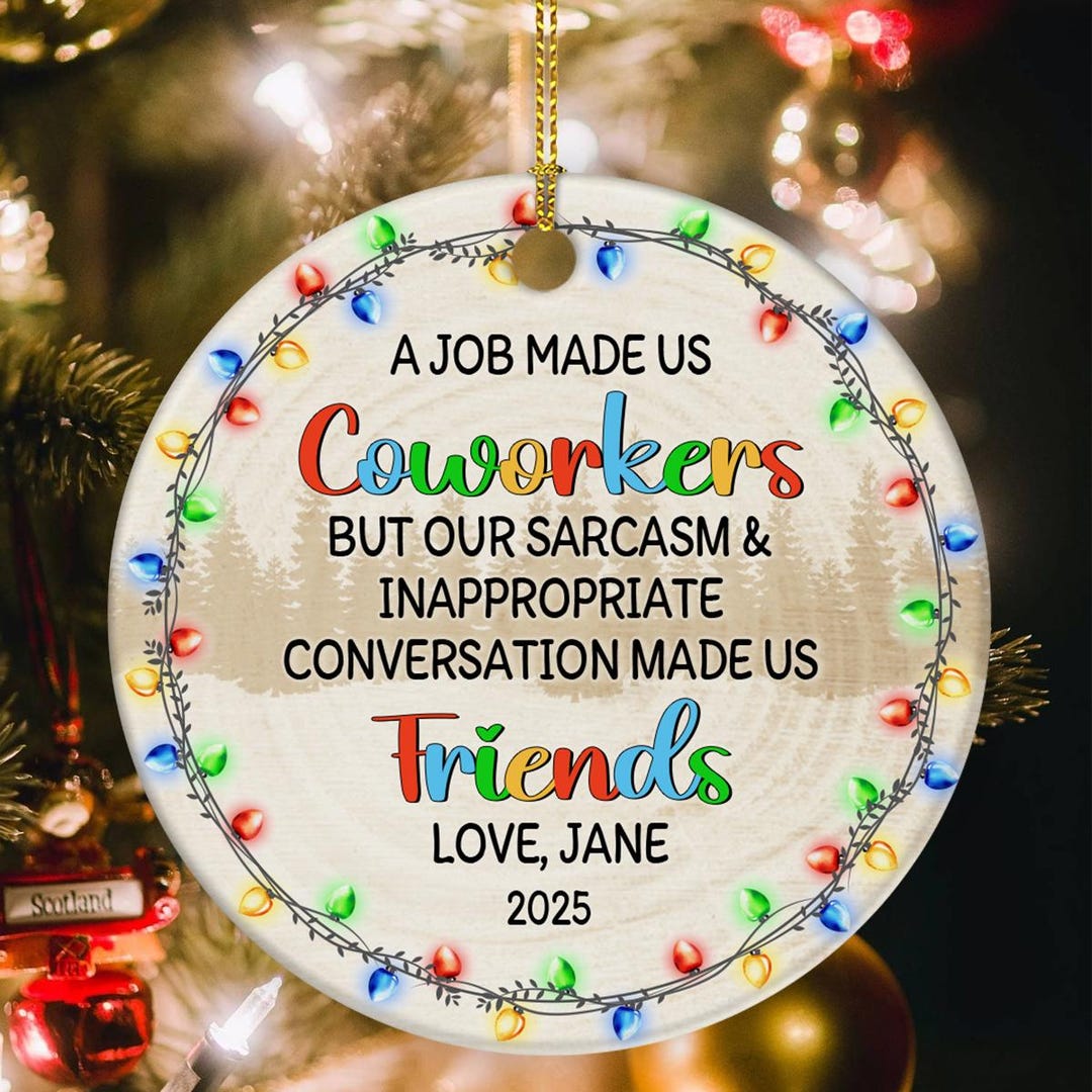 Coworker Friends Ornament, Funny Work Friends Gift, Coworker Christmas ...