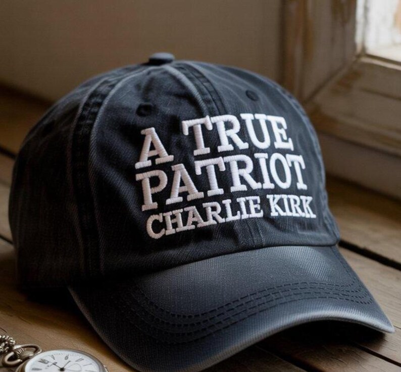 A True Patriot Charlie Kirk Embroidered Hat, Freedom Embroidered Cap ...