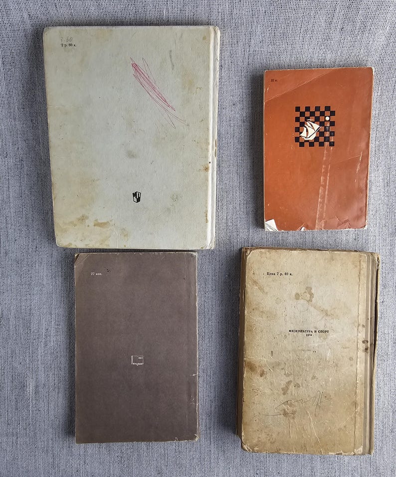 USSR Books About Chess and Checkers. Educational Literature. - Etsy