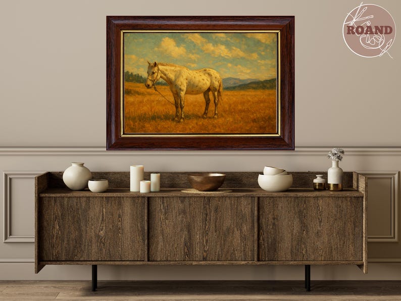 Samsung Frame TV Art Horse Painting Landscape Digital Download Instant ...
