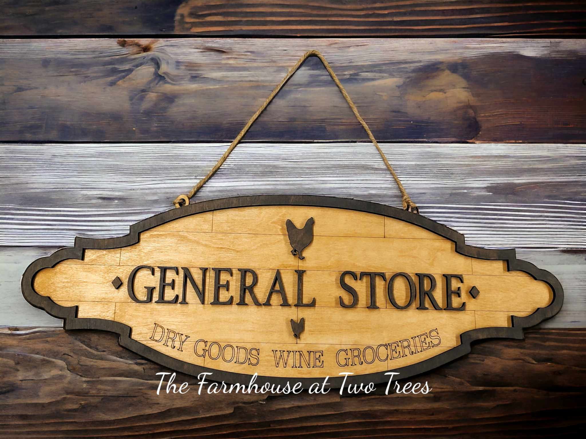 General Store Sign General Store Door Hanger Pantry Sign - Etsy