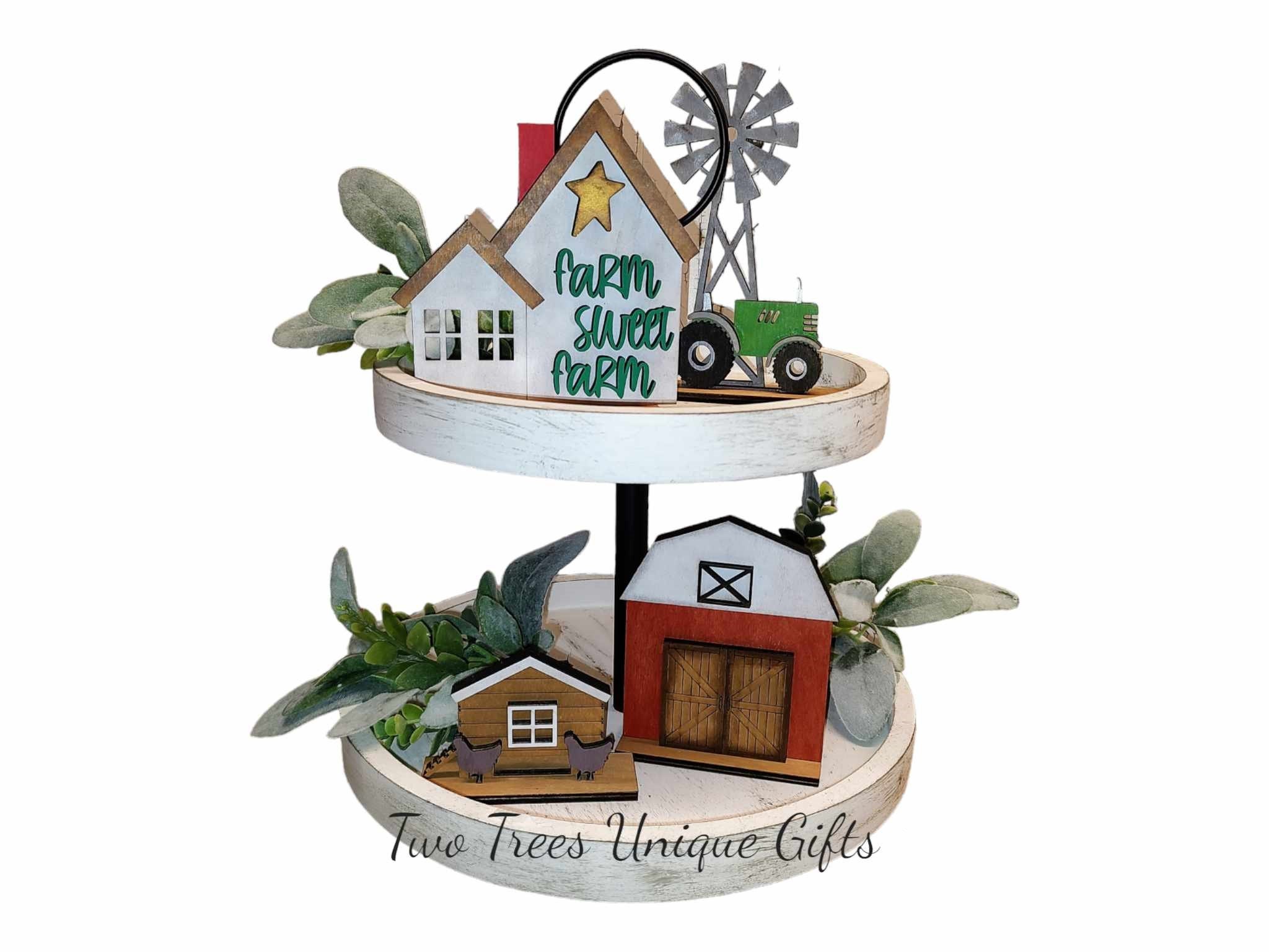 Tiered Tray Decor Tiered Tray Bundle Farm Sweet Farm - Etsy