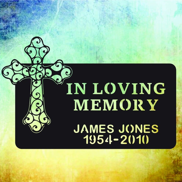 Plasma Cut Metal Memorial - Etsy