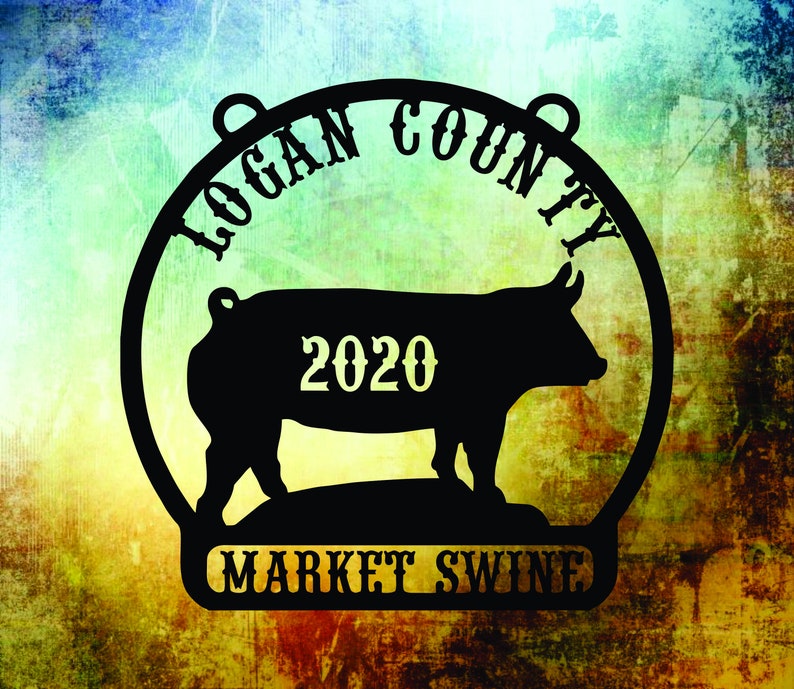 Personalized Metal Hog Sign: Plasma Cut Barn Decor, Stock Show Award - Etsy