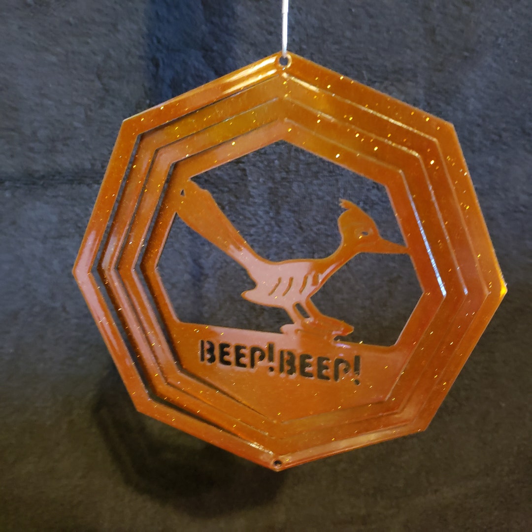 6 Road Runner Beep Beep Wind Spinner. Garden Wind Whirly. Patio ...