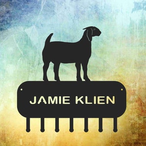 Personalized Goat Ribbon Holder: Metal Show Trophy, Medal Hanger - Etsy