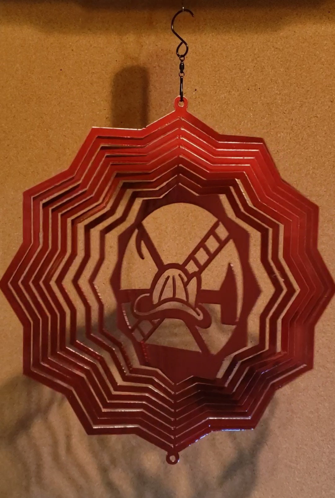 Fireman Wind Spinner: Plasma Cut Metal Art, Yard Decoration - Etsy