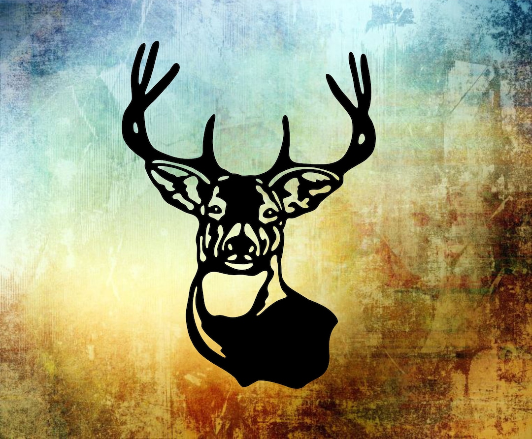 Plasma Cut Deer Head Wall Art: Rustic Hunting Cabin Decor - Etsy