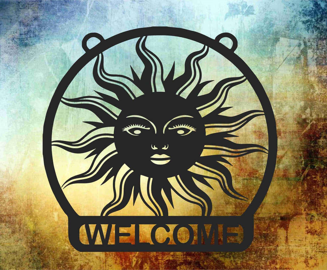 Smiling Sun Plasma Cut Metal Wall or Yard Decoration. Plasma Cut Metal ...