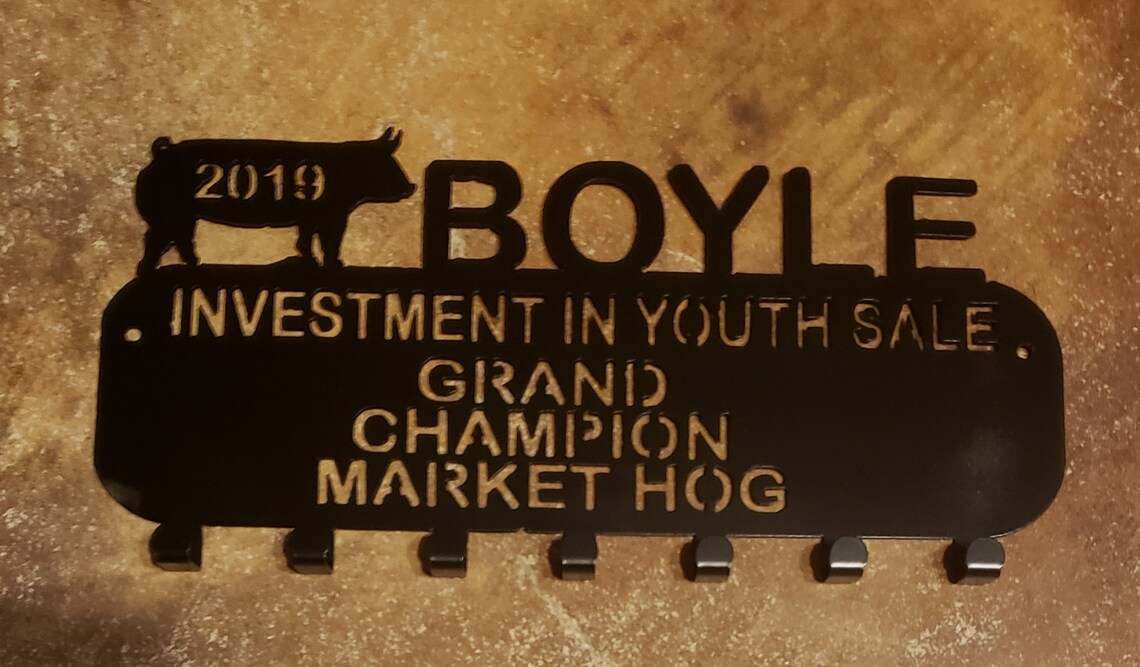 Livestock Award Ribbon or Key Holder Horse Dog Turkey Cavy | Etsy