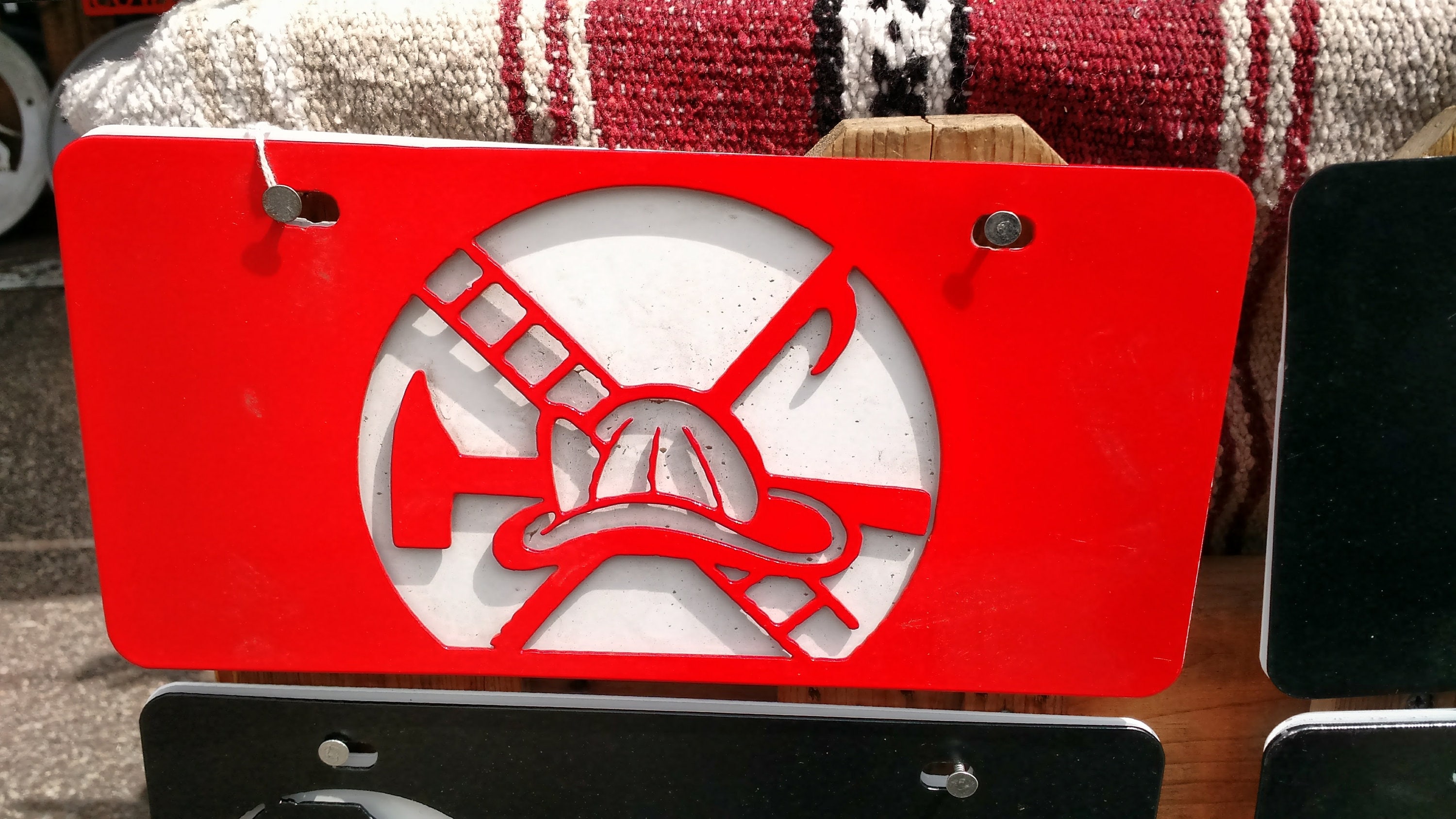 Fireman License Plate. Car- Truck Vanity Tag. Custom Metal Art. - Etsy