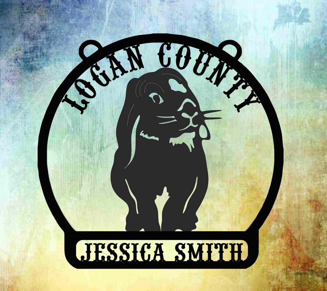 Lopped Ear Rabbit. Floppy Bunny Sign. Plasma Cut Custom Sign. - Etsy