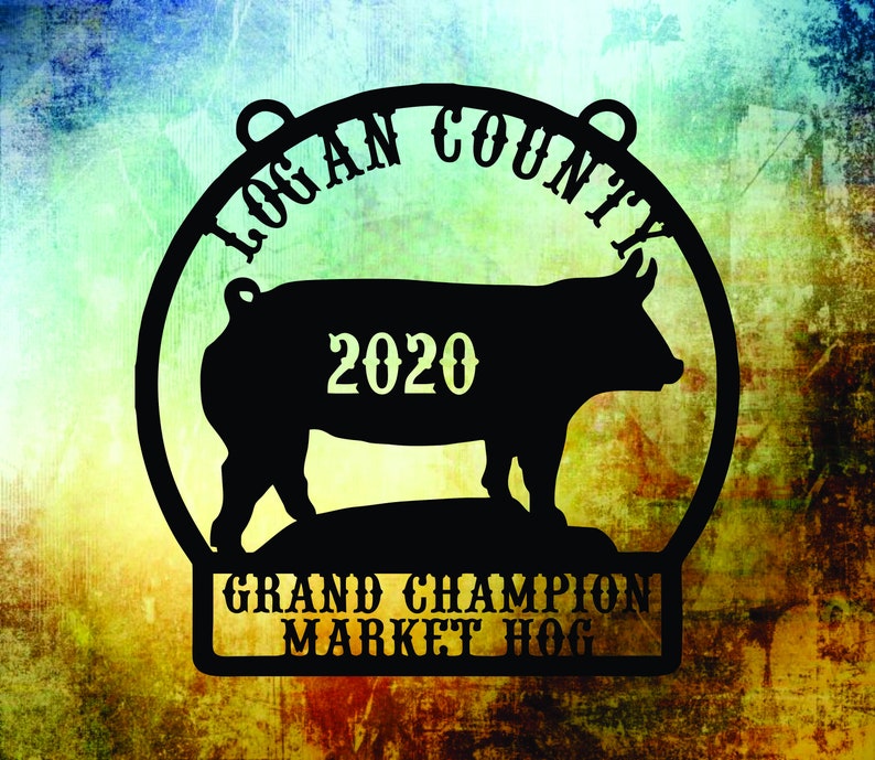 Personalized Metal Hog Sign: Plasma Cut Barn Decor, Stock Show Award - Etsy