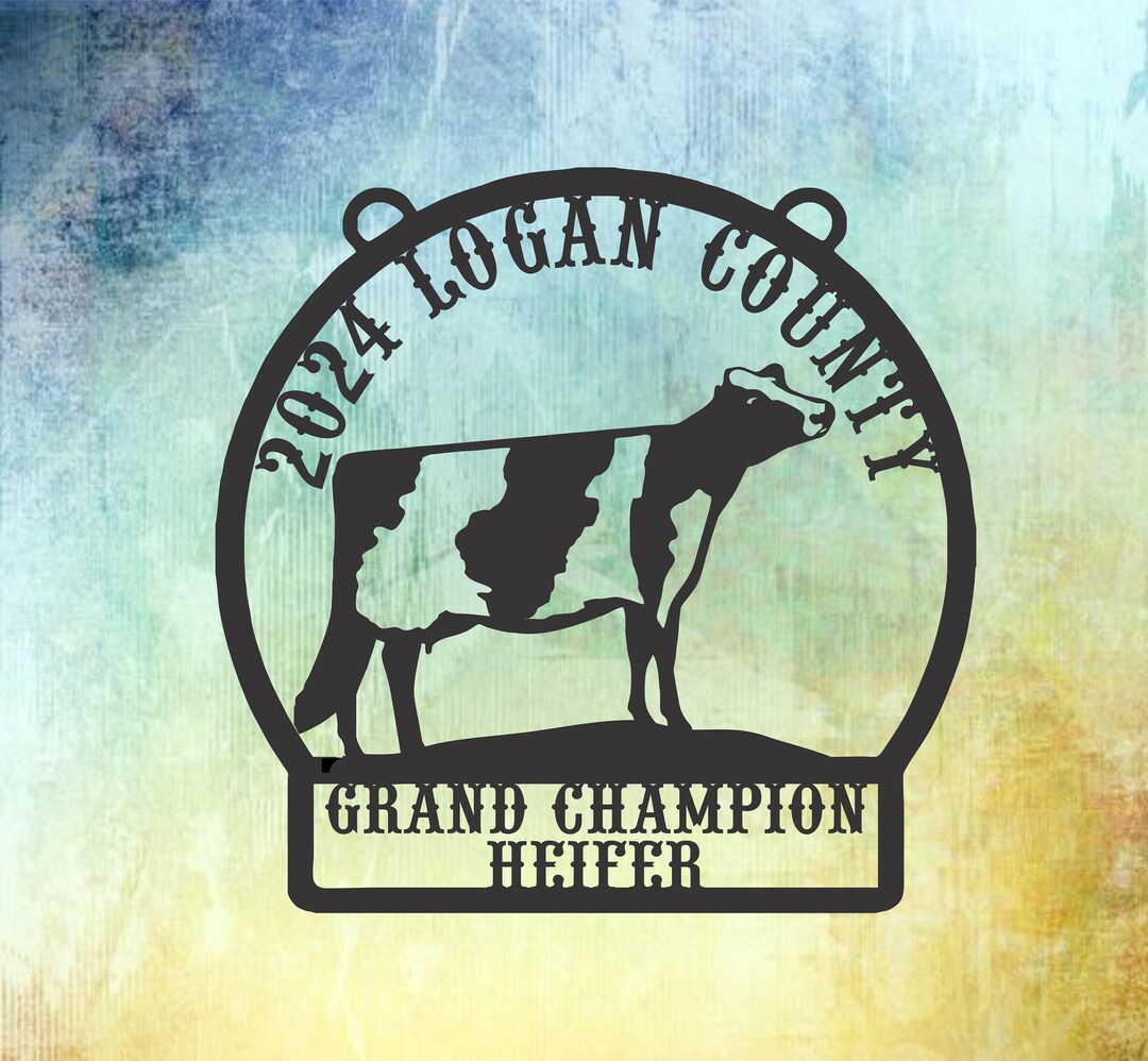 Personalized Dairy Cow Award: Metal Livestock Show Trophy, Heifer ...