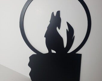 Metal Coyote Wall Art - Etsy