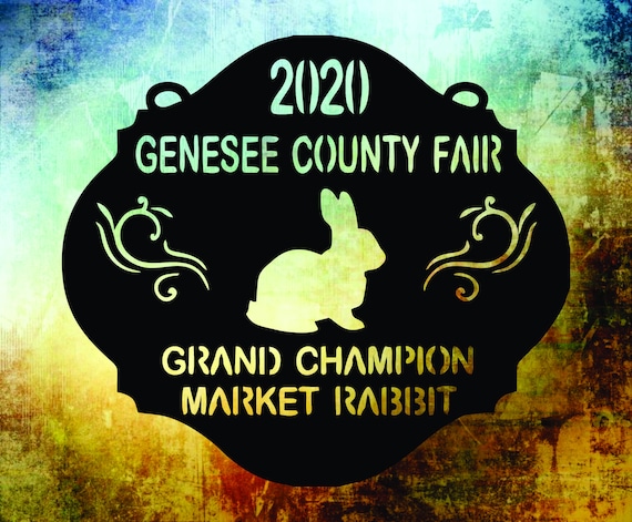 Personalized Livestock Rabbit Show Award Trophy Ribbon | Etsy