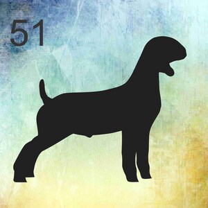 Doe Goat Livestock Award or Pen Sign. Pen Sign or Livestock Award. Farm ...