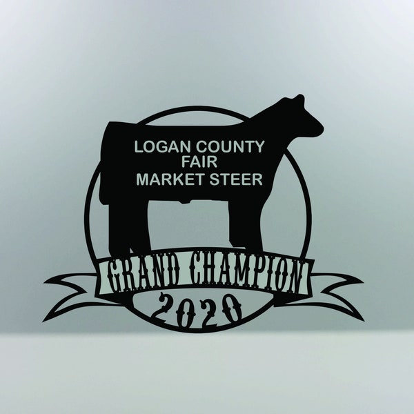 Personalized Cattle Show Signs - Etsy