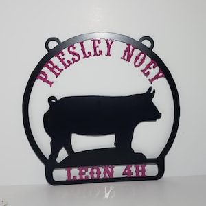 Custom Metal Livestock Sign: Personalized Farm Animal Pen Art - Etsy