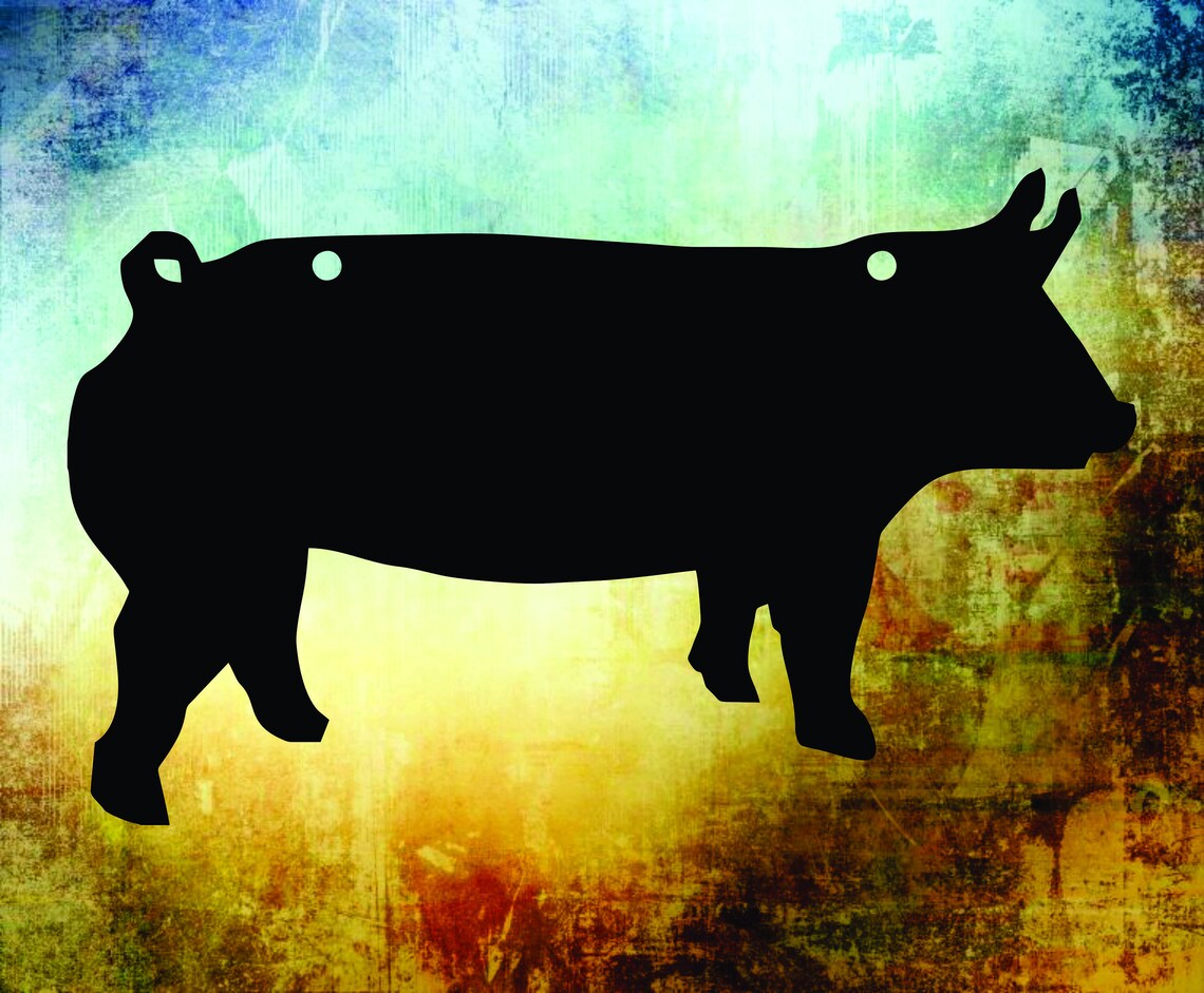 Pig Sign or Yard Stake / Custom Livestock Metal Pen Sign / - Etsy