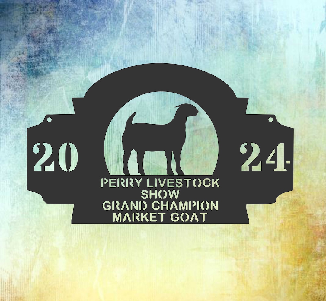 Custom Metal Livestock Award: Personalized Farm Animal Sign - Etsy