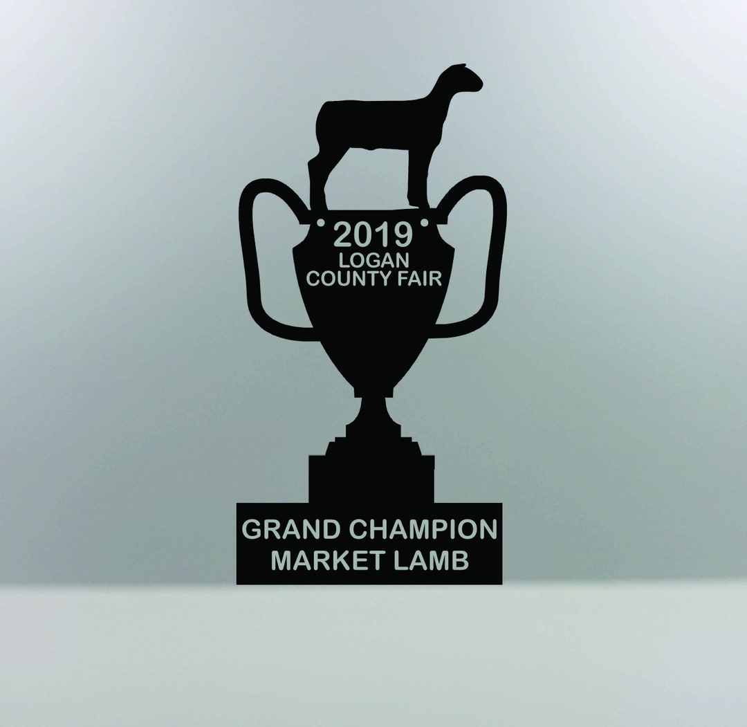 Custom Personalized Livestock Trophy Award. Metal Pen Sign. - Etsy