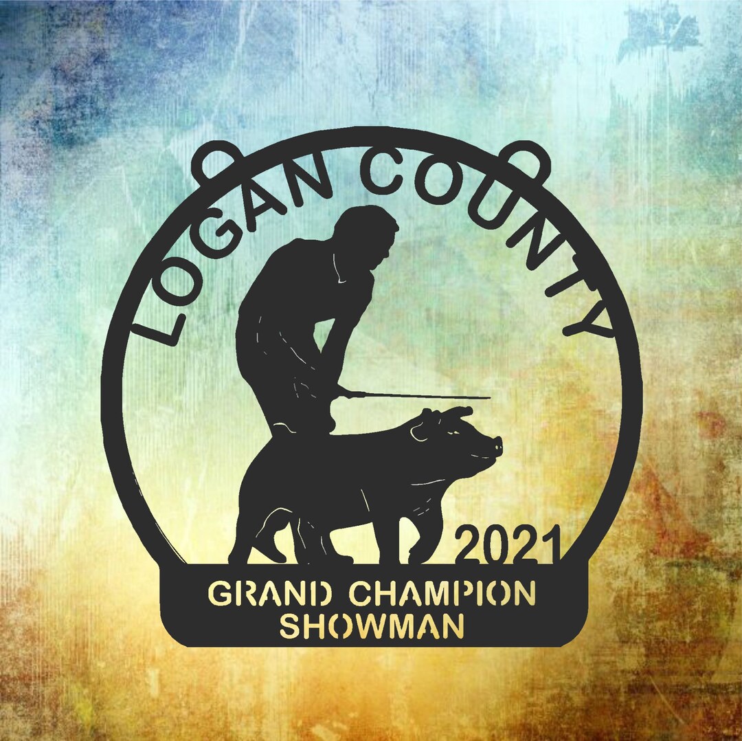 Swine, Hog Showmanship Award / Personalized Pen, Stall or Farm Metal ...