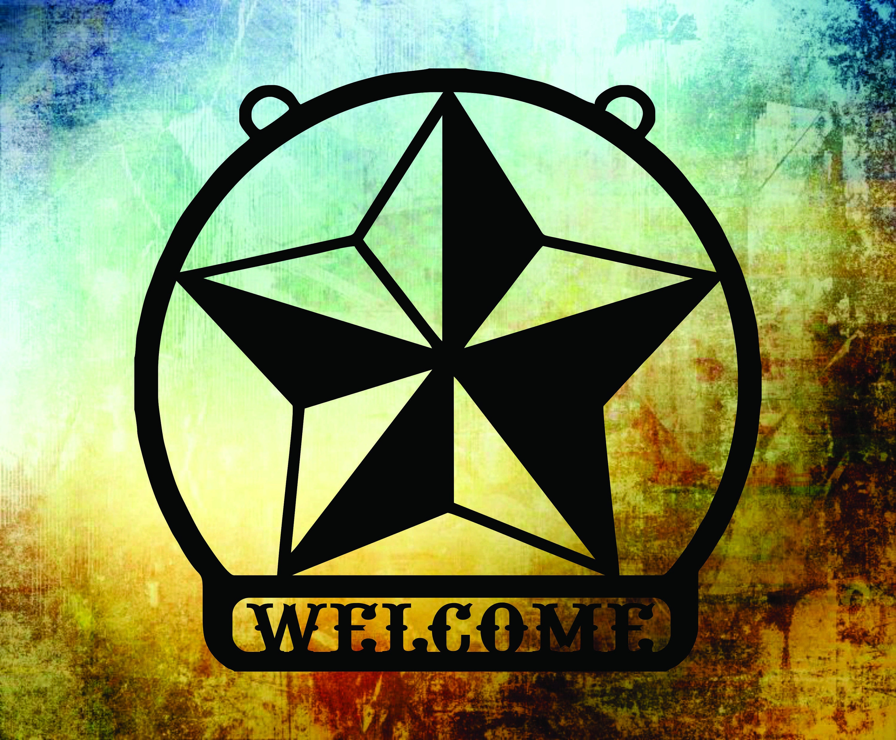 Star Welcome Sign. Wall Art or Yard Stake Sign. Plasma Cut - Etsy