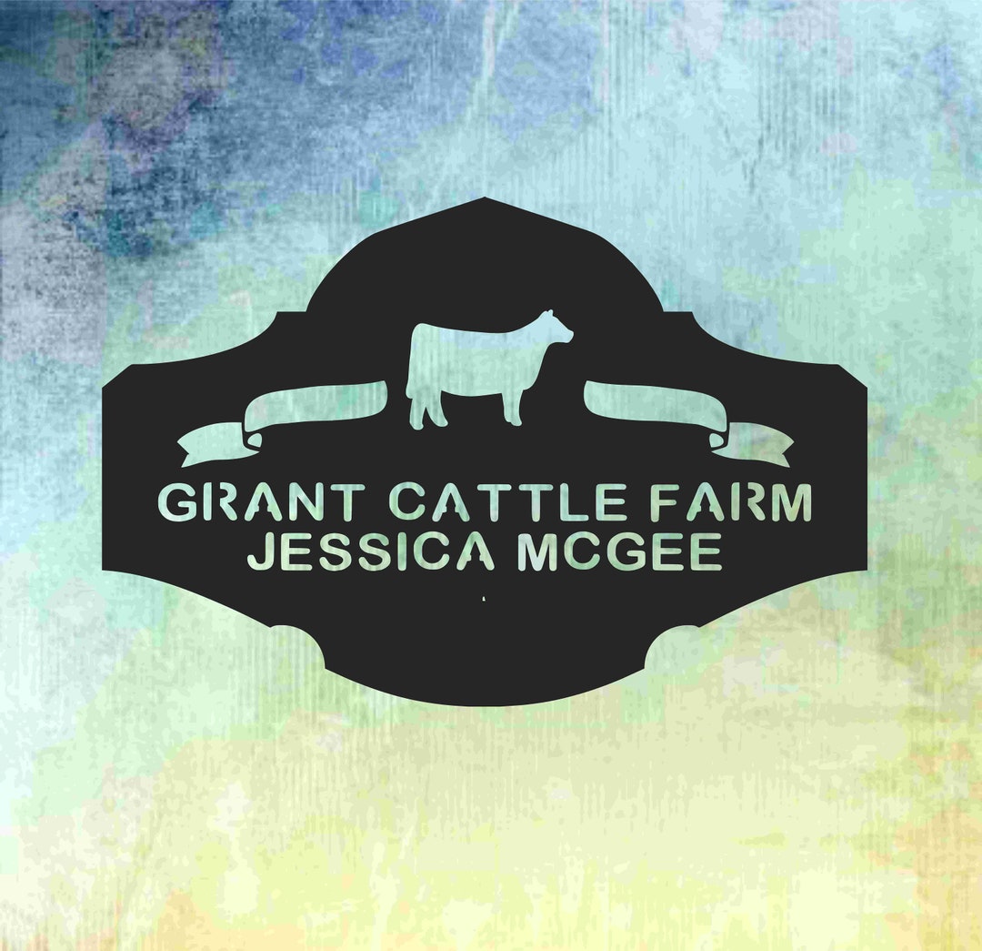 Champion Steer or Heifer Livestock Award or Pen Sign / Plasma Cut Metal ...