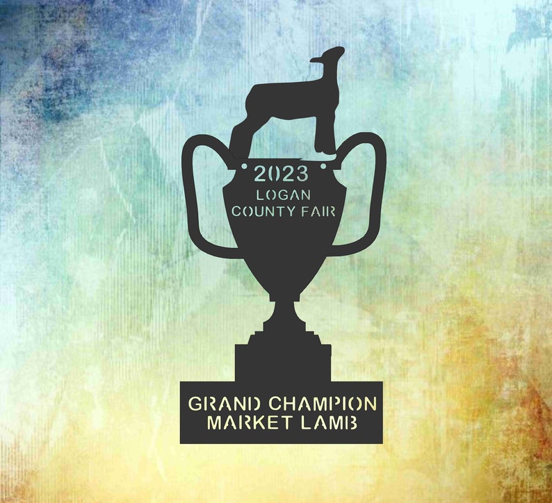 18" Custom Metal Livestock Sign: Farm Animal Pen, Show Award - Etsy