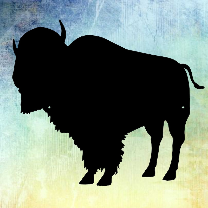 Metal Bison Sign - Etsy