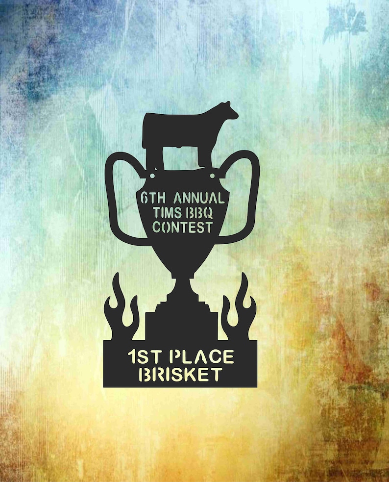 Plasma Cut BBQ Trophy: Custom Smoked Meat Contest Award - Etsy
