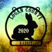 Metal Plasma Cut Rabbit Personalized Pen Sign, Award or Yard Stake. - Etsy